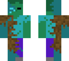 half zombie and drowned | Minecraft Skin