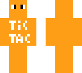 Orange Tic tac | Minecraft Skin