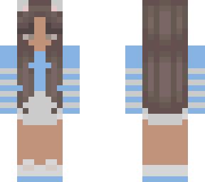 pastel blue mouse girl | Minecraft Skin