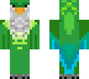 Green Parrot Minecraft Skins