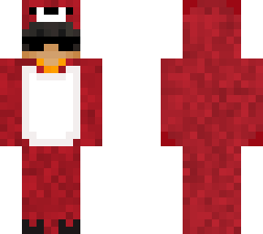 Dark red bear onesie | Minecraft Skin