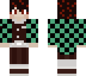 Demon slayer: Kimetsu no yaiba Tanjiro Kamado | Minecraft Skin