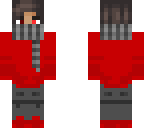 Red sweater with scarf | Minecraft Skin