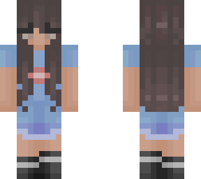 girl gogy with goggles on head | Minecraft Skin
