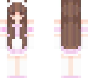 Pink maid girl | Minecraft Skin