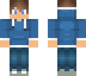 Blue Hoodie Boy | Minecraft Skin