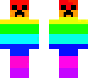Rainbow Creeper | Minecraft Skins