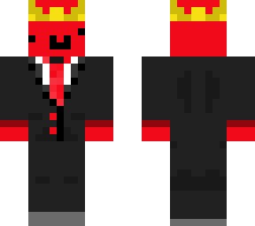 red derp in a suit | Minecraft Skin