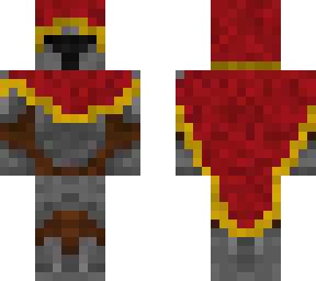 Royal Cloaked Knight (red) | Minecraft Skin