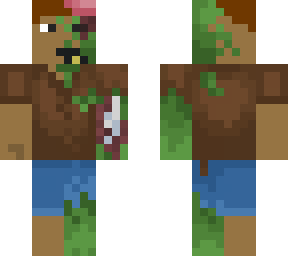 Half Human Half Zombie | Minecraft Skin