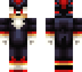 Shadow The Hedgehog | Minecraft Skin