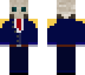 skeleton in a dress uniform | Minecraft Skin