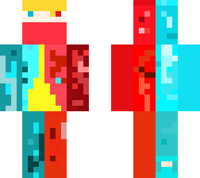 Red and blue boy | Minecraft Skin