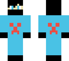 blue gamer bandit | Minecraft Skin