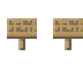 Minecraft oak sign | Minecraft Skin