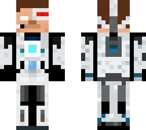 cyborg steve | Minecraft Skin