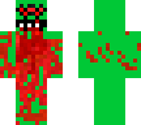 Green demented Spider | Minecraft Skin