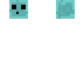 Minecraft Blue Slime Head