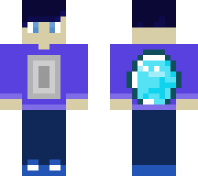 boy with daimond and spiral sweater | Minecraft Skin