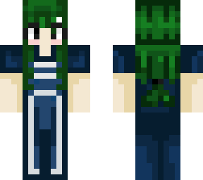 Asui Tsuyu(Froppy MHA) Training outfit. | Minecraft Skin