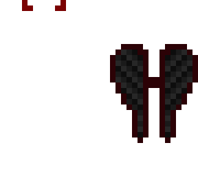 Darkness Angel Wings.. (Devil horns) ~ BASE | Minecraft Skin