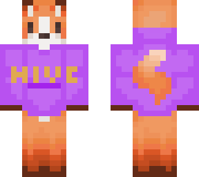 Fox but with a Hive Hoodie | Minecraft Skin