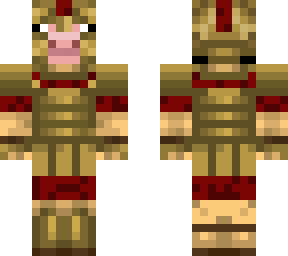 Pig in spartan armor | Minecraft Skin