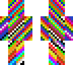 Rainbow man | Minecraft Skin
