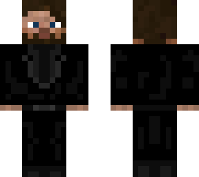 All black suit with tie | Minecraft Skin