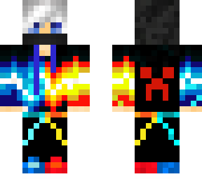 Fire and ice boy | Minecraft Skin