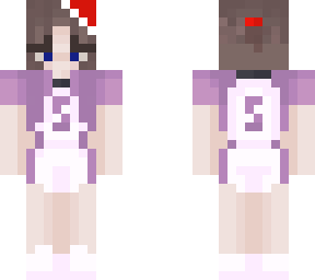 tendou santa hat with undercut | Minecraft Skin