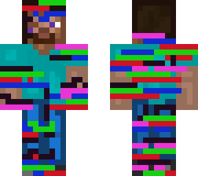 GlITcHeD sTeVe &34@#$# | Minecraft Skin