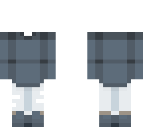 blue hoodie ripped jeans template | Minecraft Skin