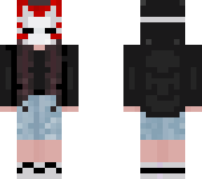 Cat mask girl | Minecraft Skin