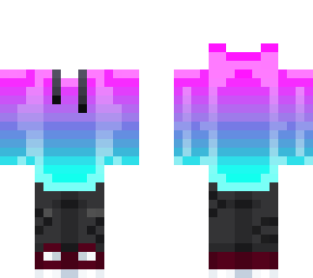 Munch hoodie outline | Minecraft Skin