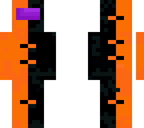 among us half and half halloween charater | Minecraft Skin