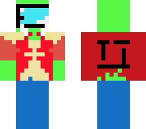 Among us green vampiro zombie | Minecraft Skin