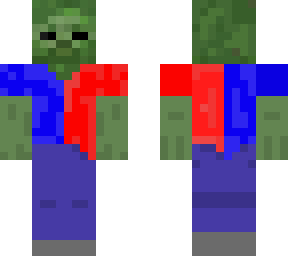Blue and red Zombie | Minecraft Skin