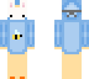 rabbit mask bee duck hoodie | Minecraft Skin