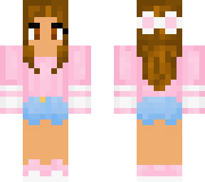Cute pink girl | Minecraft Skin