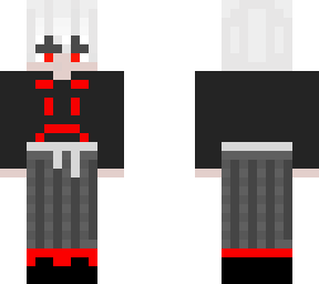 Eboy Red/black/grey/white REMAKE | Minecraft Skin