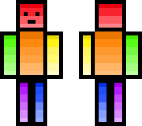 Outline Rainbow Minecraft Skins