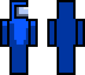 blue among us video game crewmate | Minecraft Skins