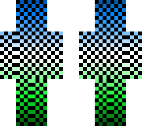 blue to green fade | Minecraft Skin
