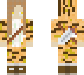 Cute little strider tiger girl | Minecraft Skin