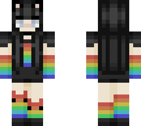 goth catboy catgirl cat neko | Minecraft Skins