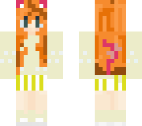 Meifwa Girl with orange hair | Minecraft Skin