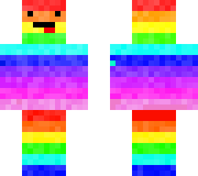 Rainbow Noob | Minecraft Skins