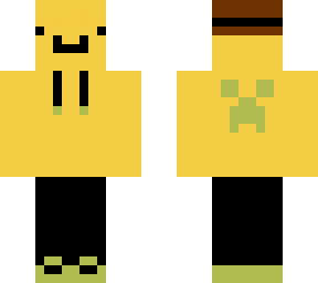 Kid with A Roblox Noob Mask | Minecraft Skin