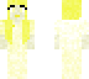 a yellow girl with a dress | Minecraft Skin